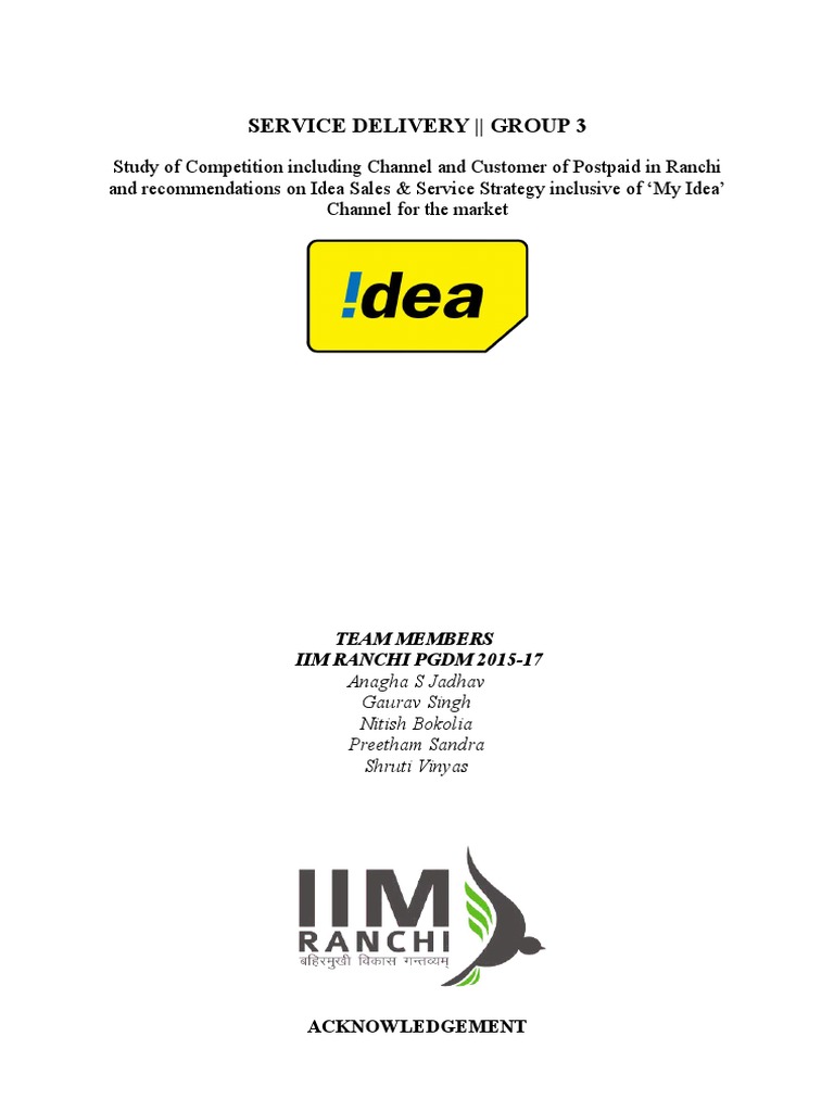 Idea Report | PDF