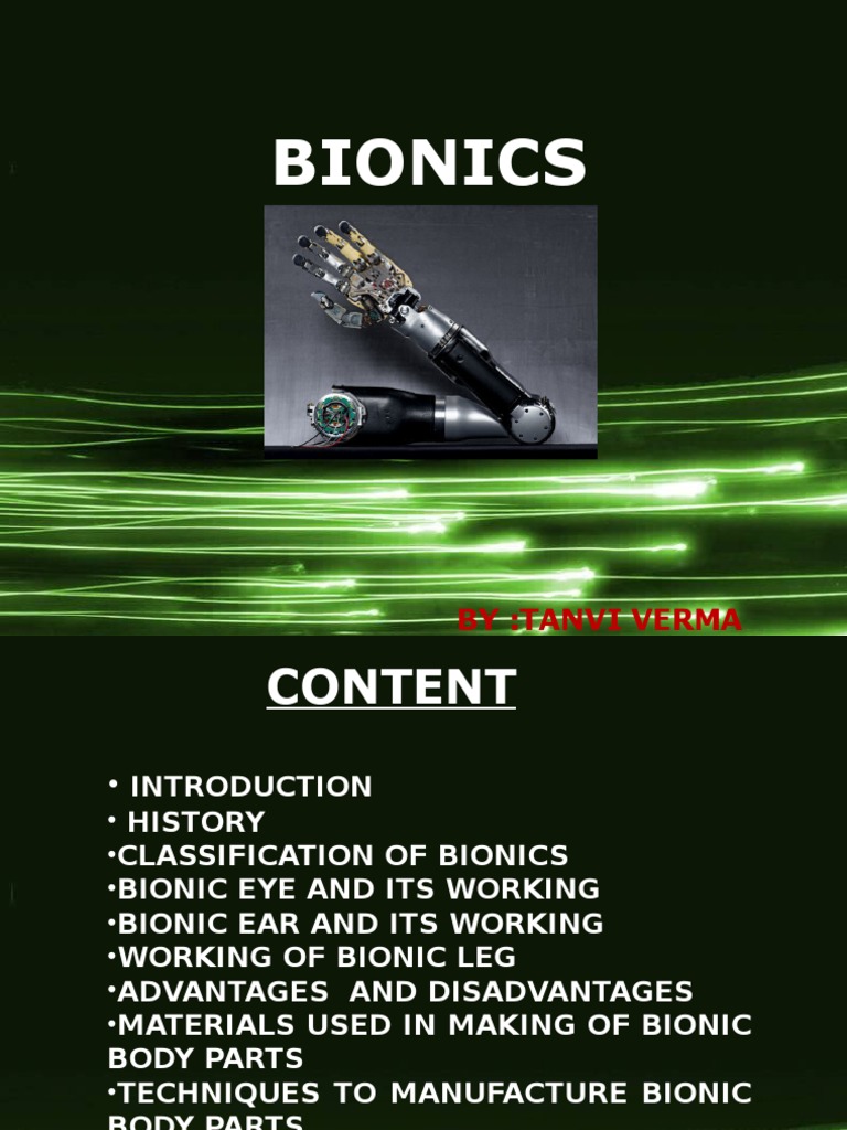 Bionics | PDF | 3 D Printing | Industries