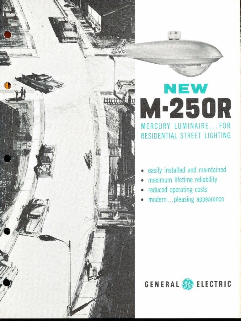 GE Lighting Systems M-250R Series Brochure 1960 | PDF | Incandescent ...