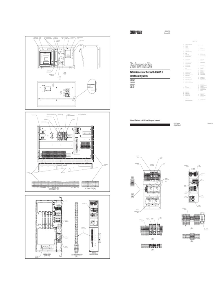 Electrical Schematic With EMCP II PDF | PDF | Relay | Switch