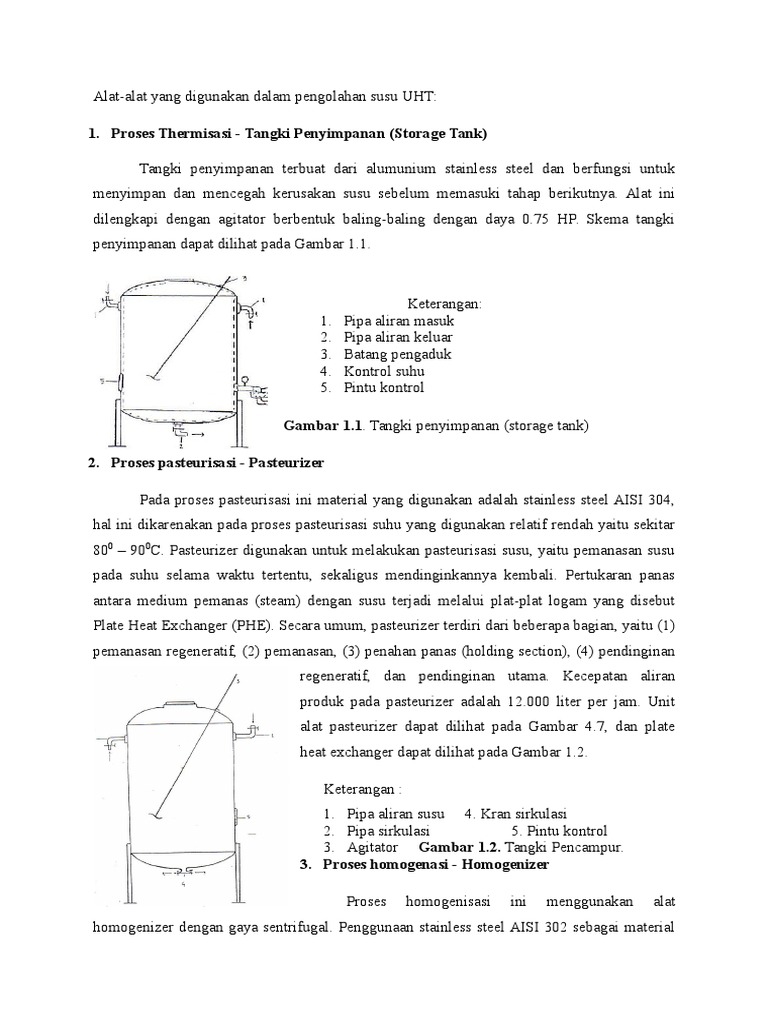 Alat Susu Uht | PDF