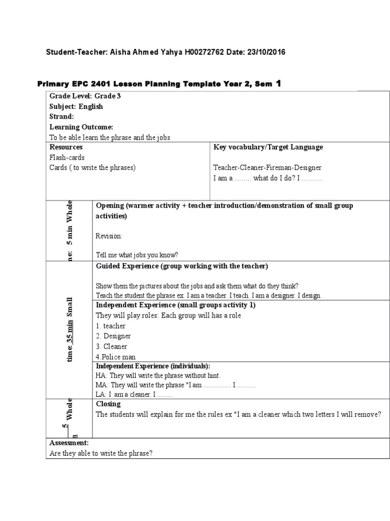 English Lesson | PDF