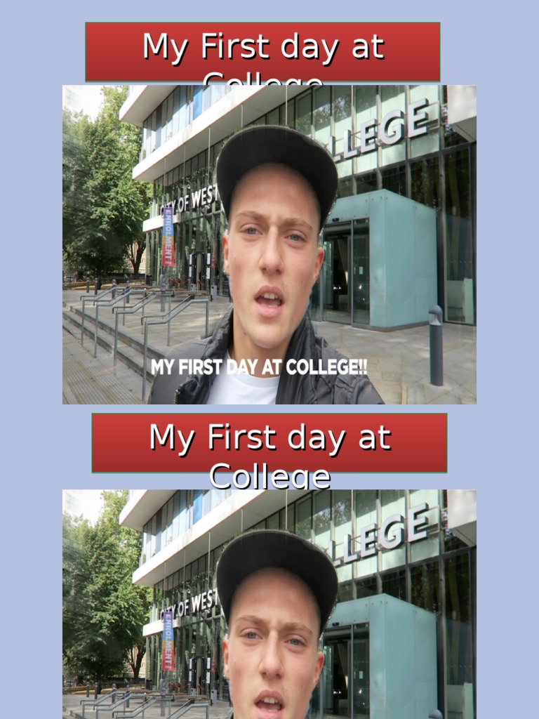 My First Day at College | PDF