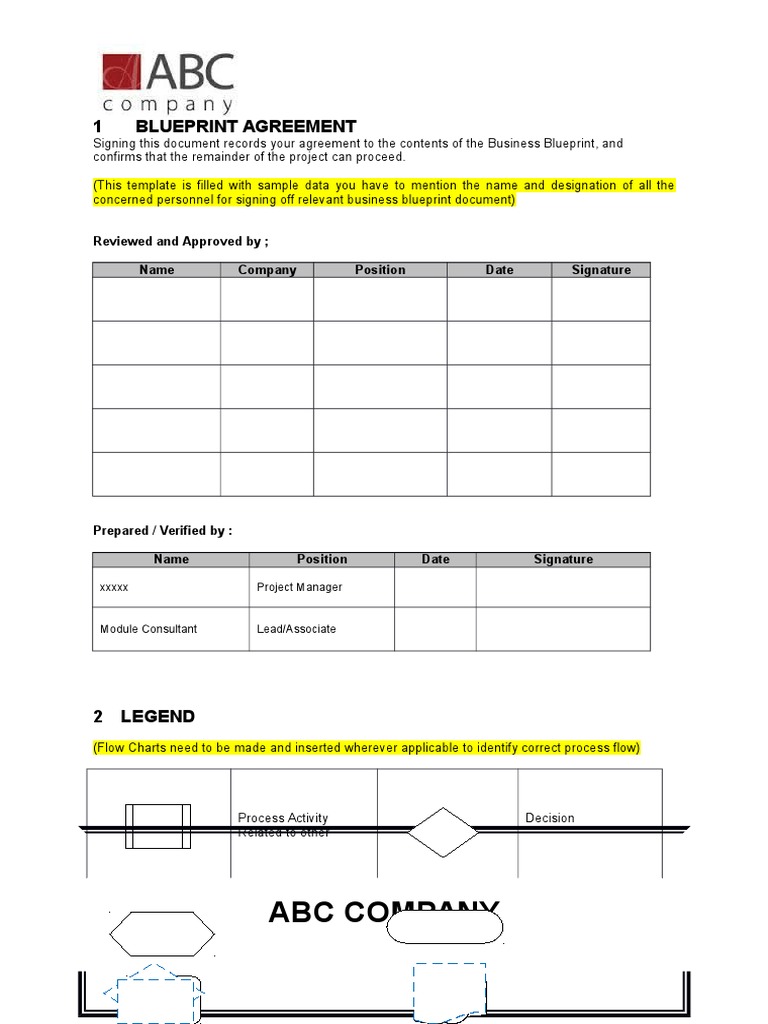 Business Blueprint Template | Download Free PDF | Information ...