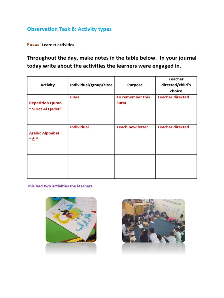 Observation Task 8 | PDF