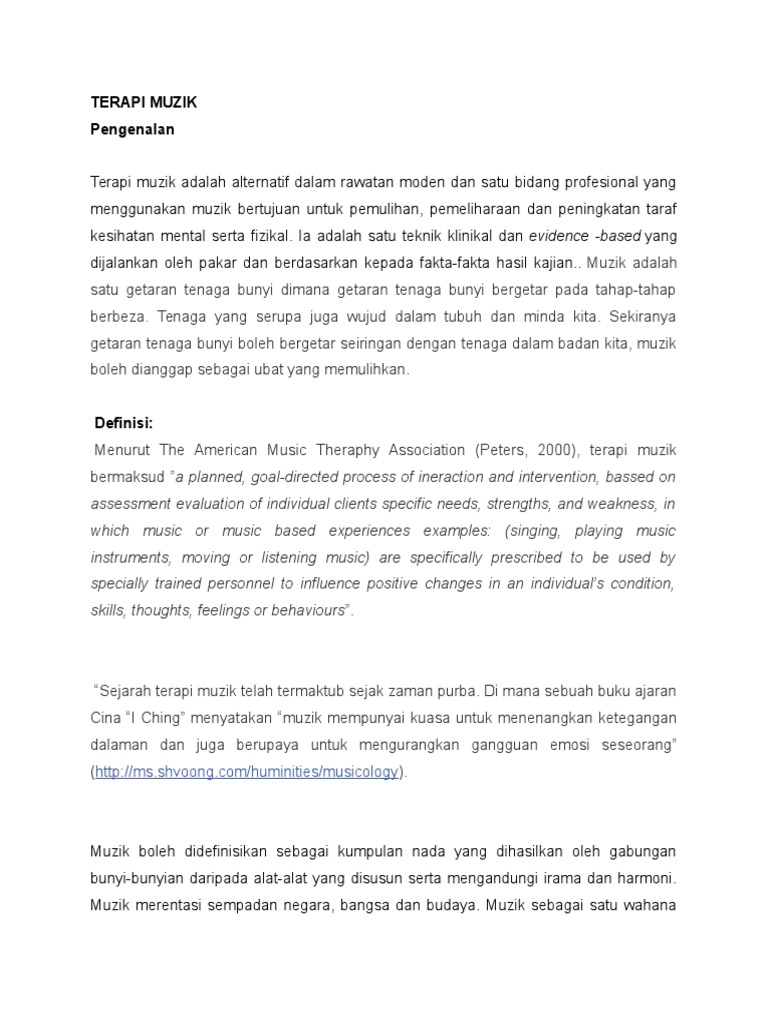 Terapi Muzik Pertuturan Pasir | PDF