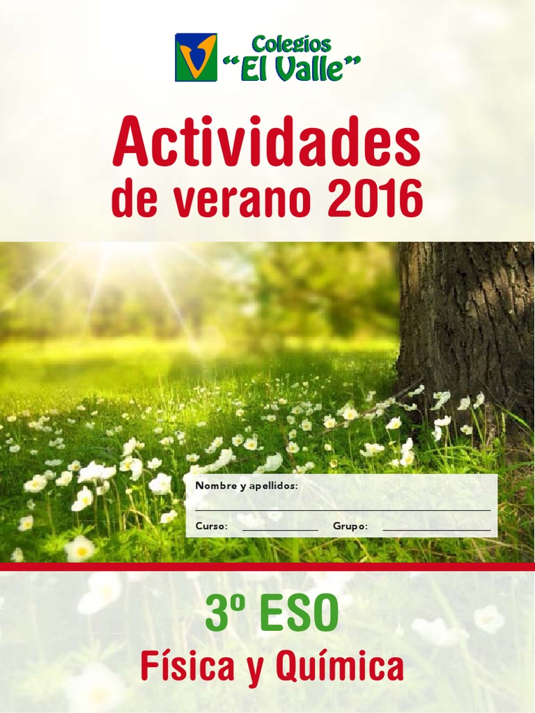 3 ESO Fisica y Quimica | Descargar gratis PDF | Agua | Mole (Unidad)