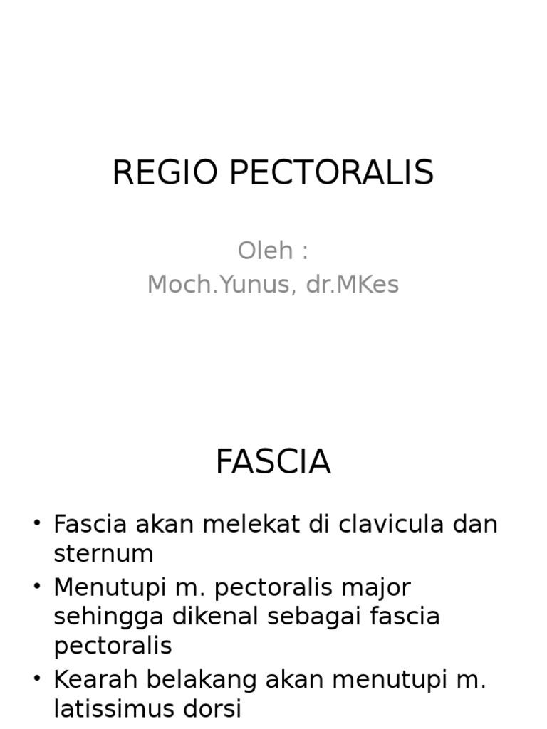 Anatomi dan Fungsi Otot Pectoralis | PDF