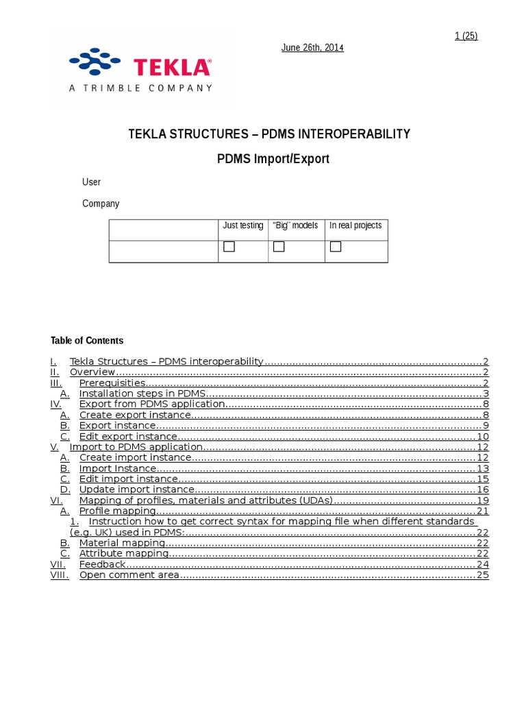 TeklaStructures-PDMS Interoperability | PDF | File Format ...