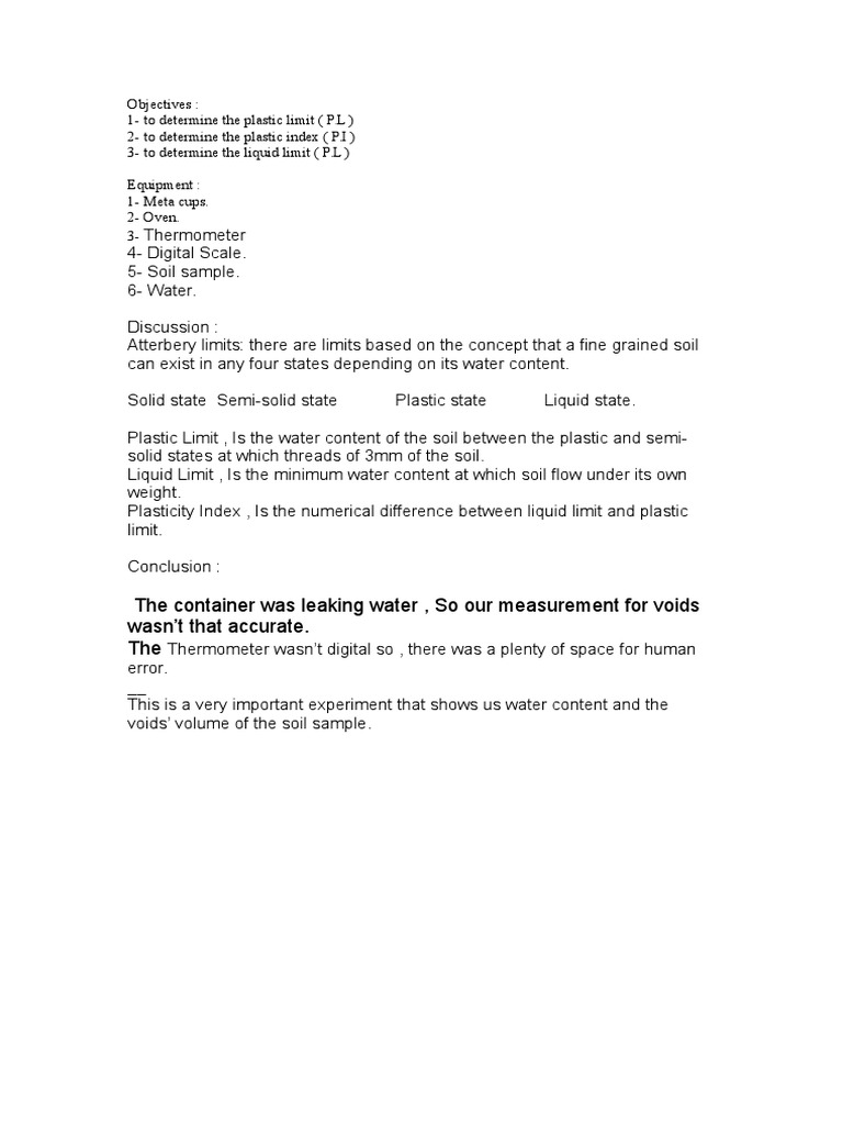 The Container Was Leaking Water, So Our Measurement For Voids Wasn't ...