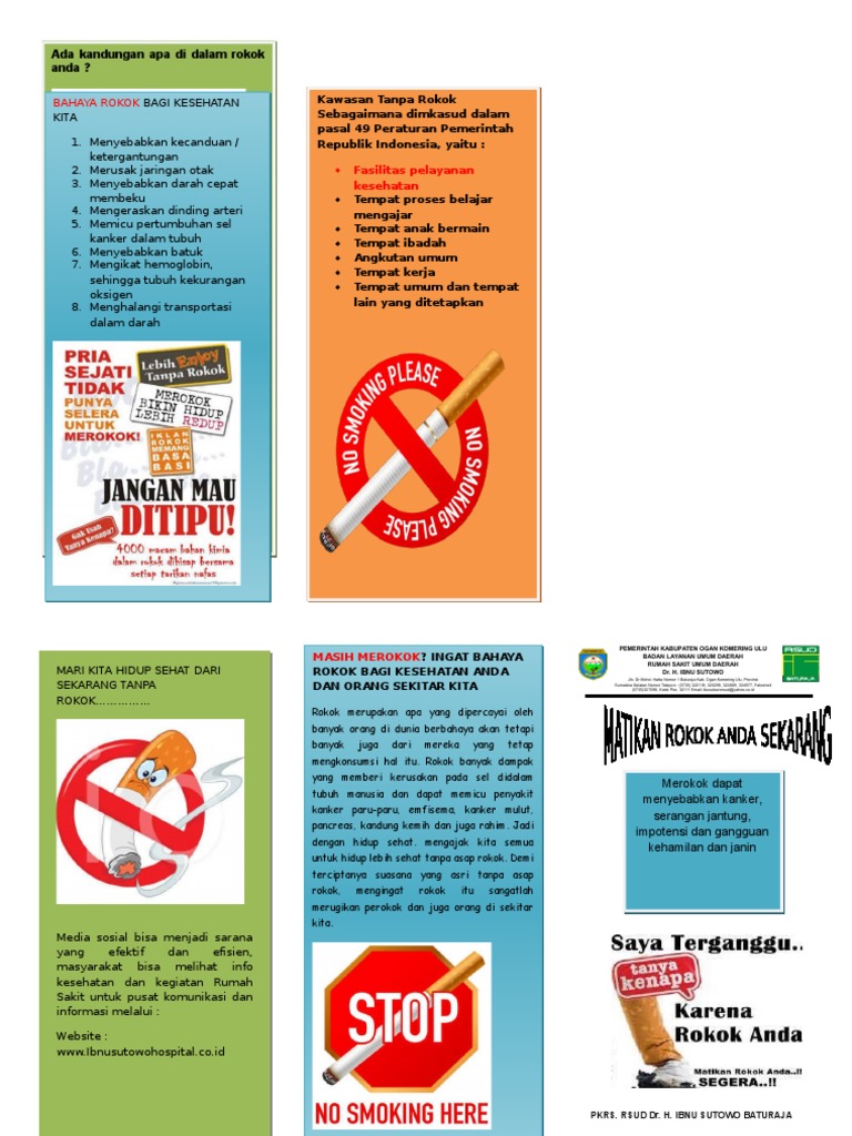 Leaflet Rokok | PDF | Pengembangan Diri | Gaya Hidup