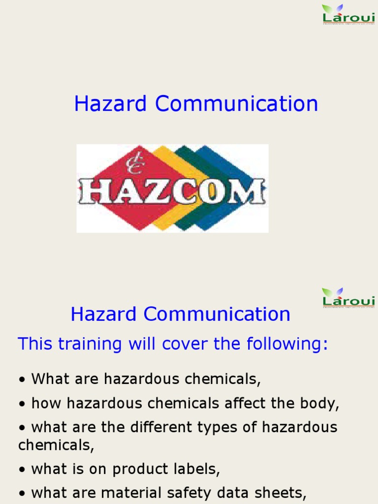 Hazcom | PDF | Toxicity | Occupational Safety And Health