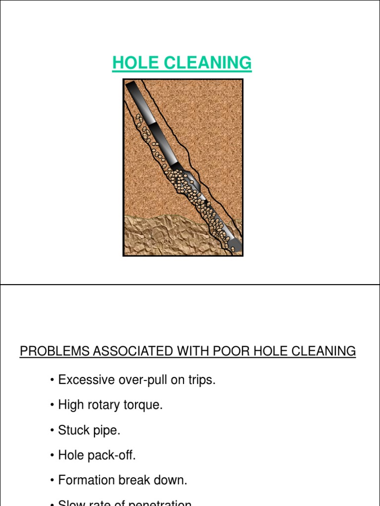 Hole Cleaning | PDF | Drilling | Turbulence