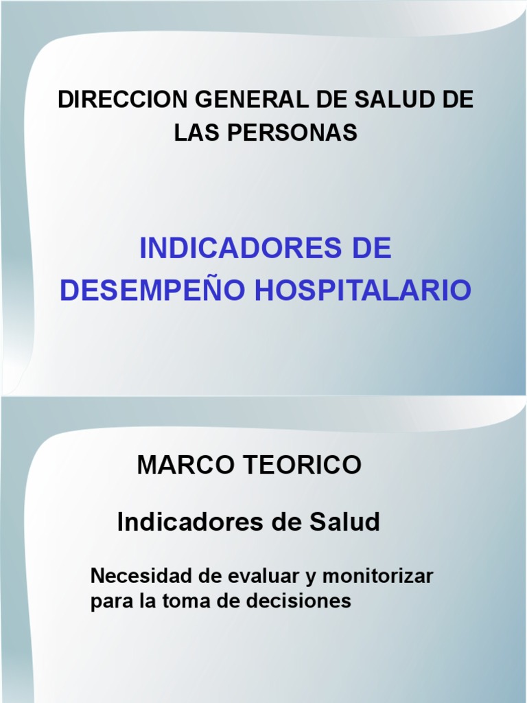 MR5 1 Indicadores Hospitalarios Dr. Almeyda | PDF | Hospital | Medicina