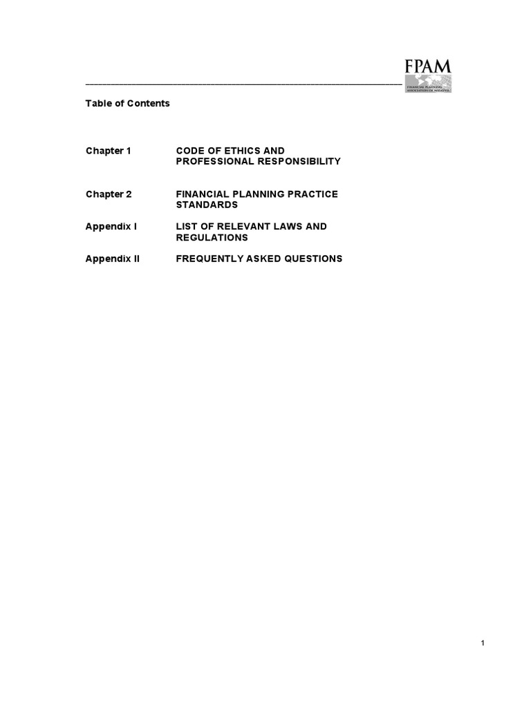 FPAM Code of Ethics | PDF | Confidentiality | Law Of Agency