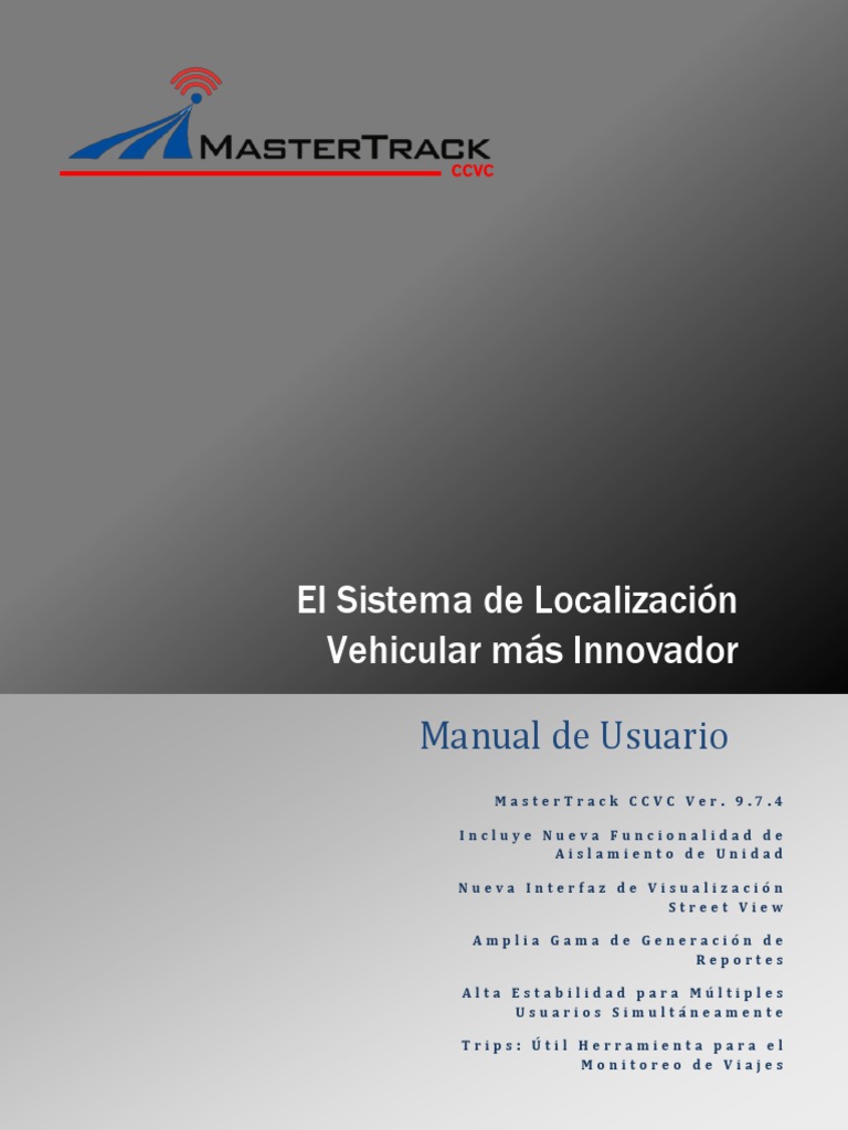 MasterTrack Guia Del Usuario | PDF | Ventana (informática) | Correo ...