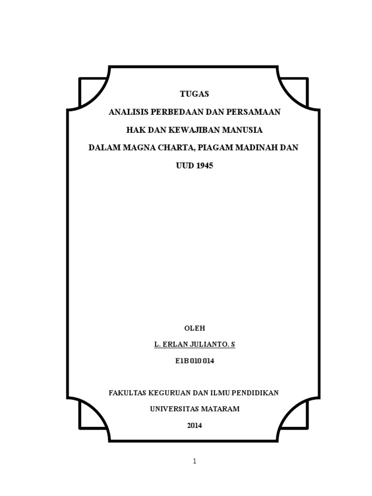 Isi Magna Charta Adalah Sebagai Berikut | PDF