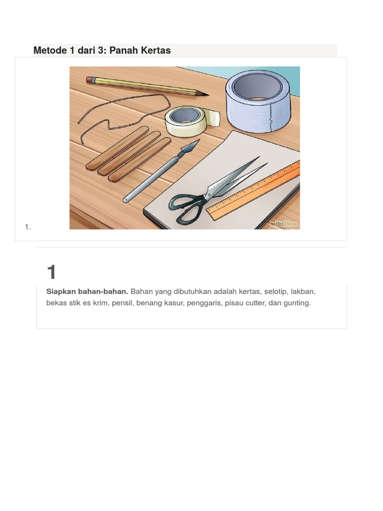 Cara Membuat Panah Dari Kertas | PDF