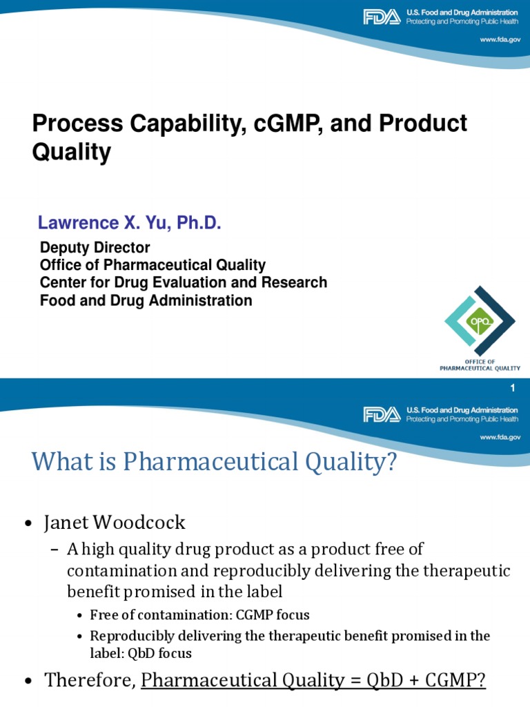 CP CPK FDA Presentation | PDF | Quality | Business Process