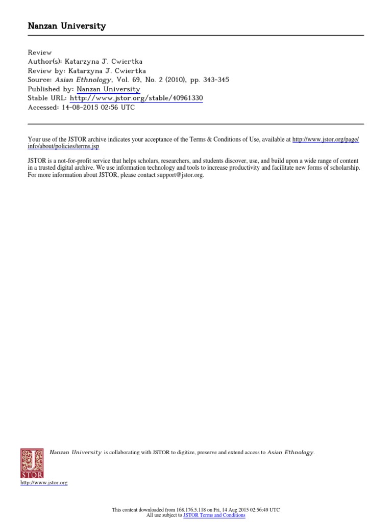 Reading Food in Modern Japanese Literature | PDF | Foods | Books