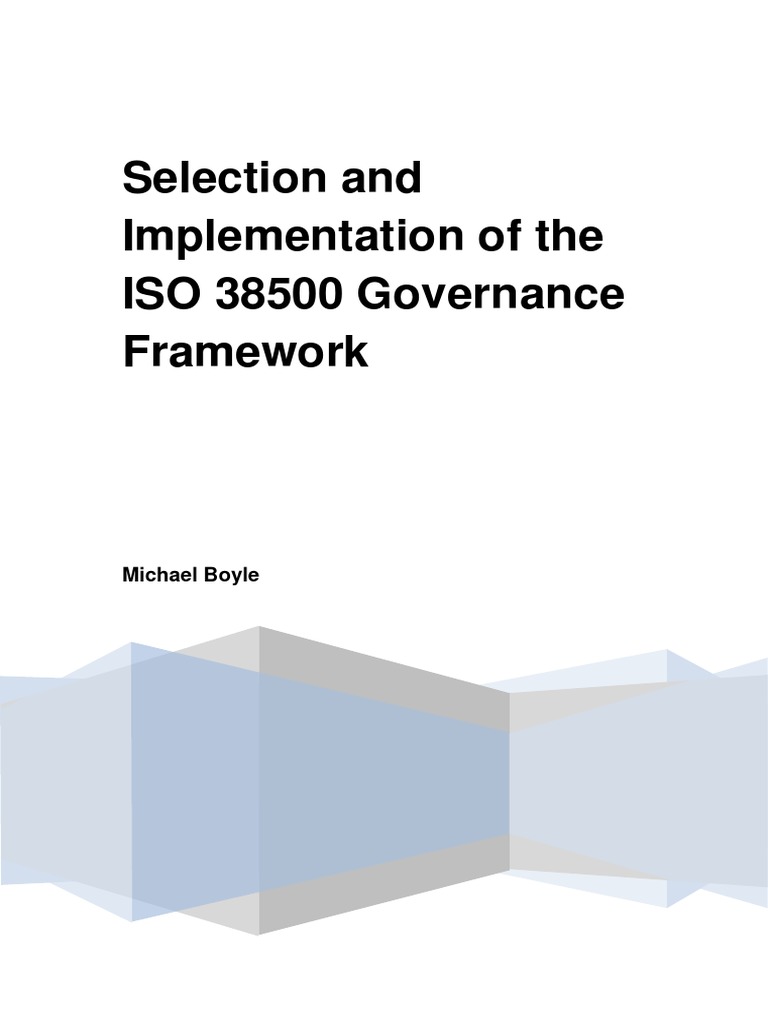 ISO 38500 Governance | PDF | Itil | Governance