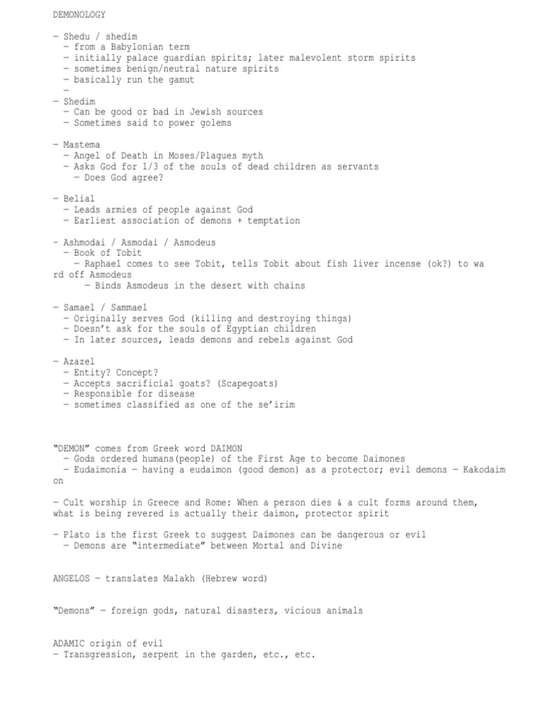 Demonology | Download Free PDF | Demonology | Demons