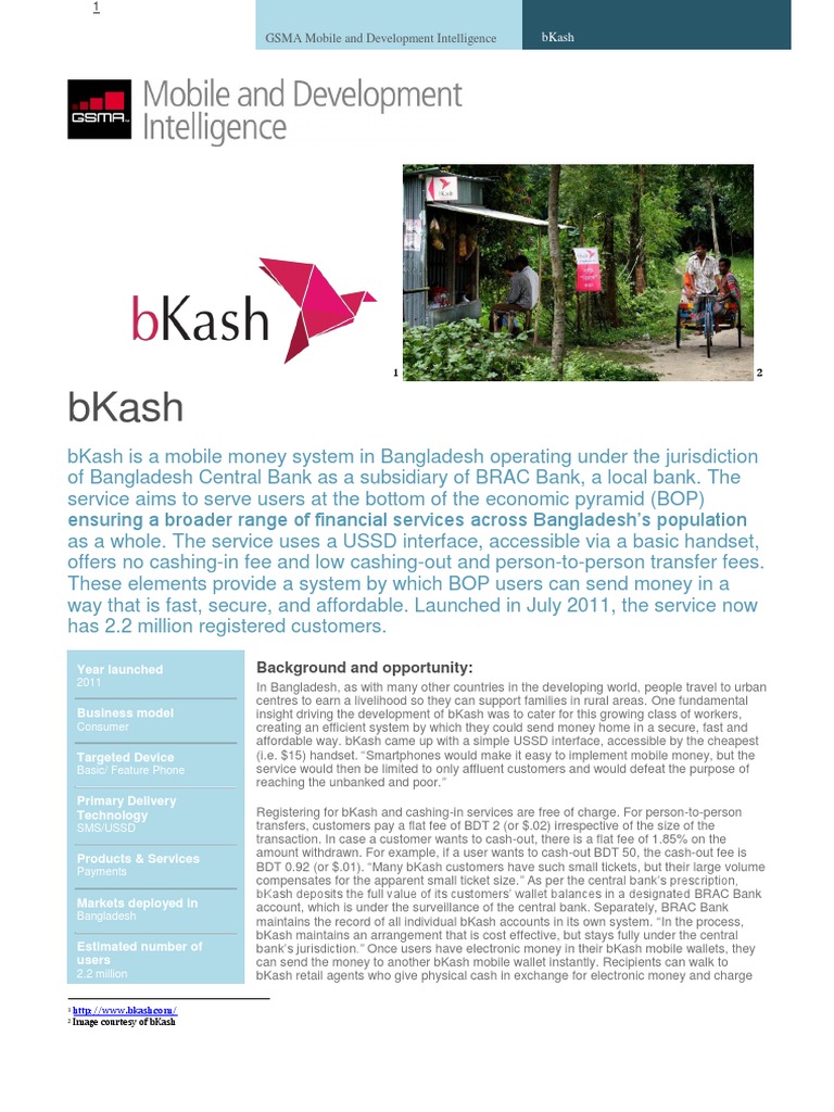 Case Study - BKash | PDF | Mobile Phones | Fee