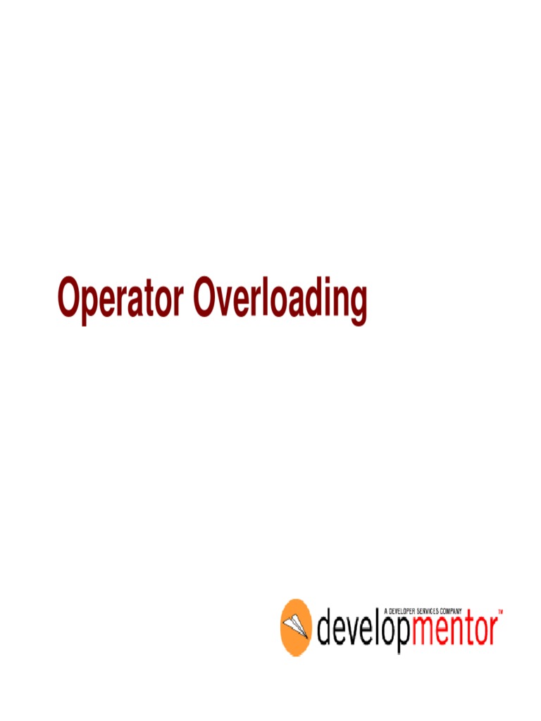 21 OperatorOverloading | PDF | C (Programming Language) | Software Engineering