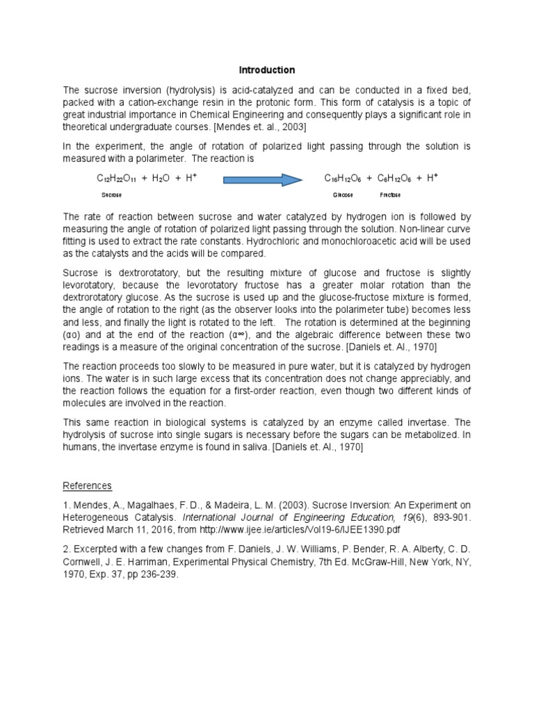 Inversion Experiment | PDF