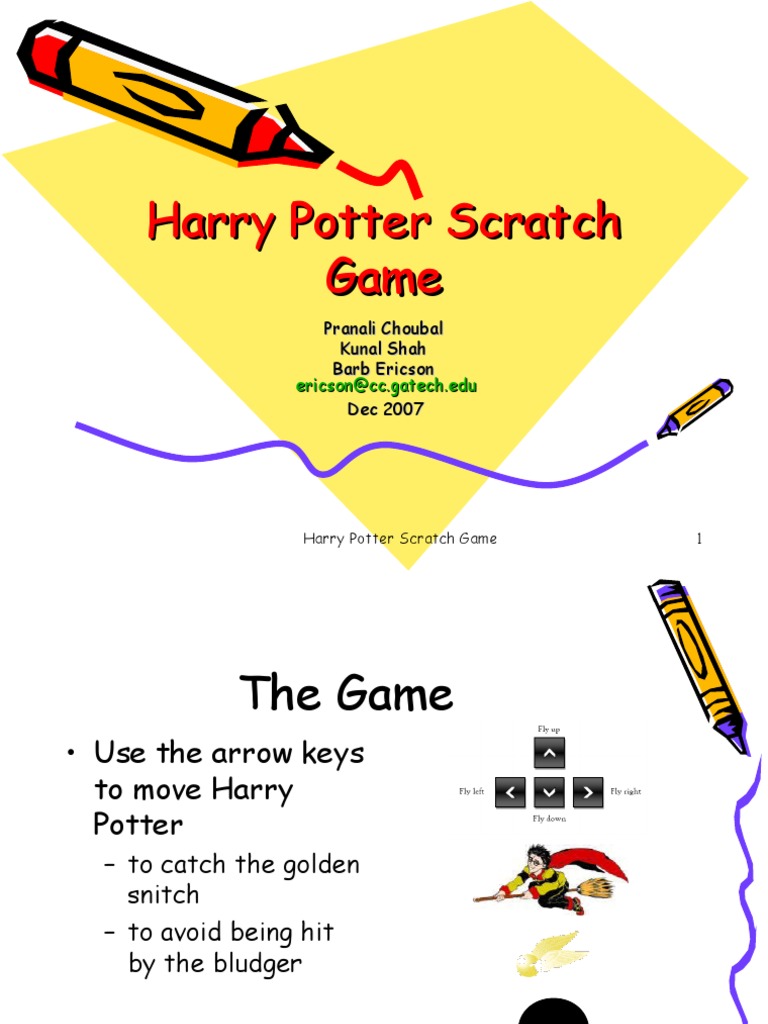 Harry Potter Scratch Game | Software | Computing