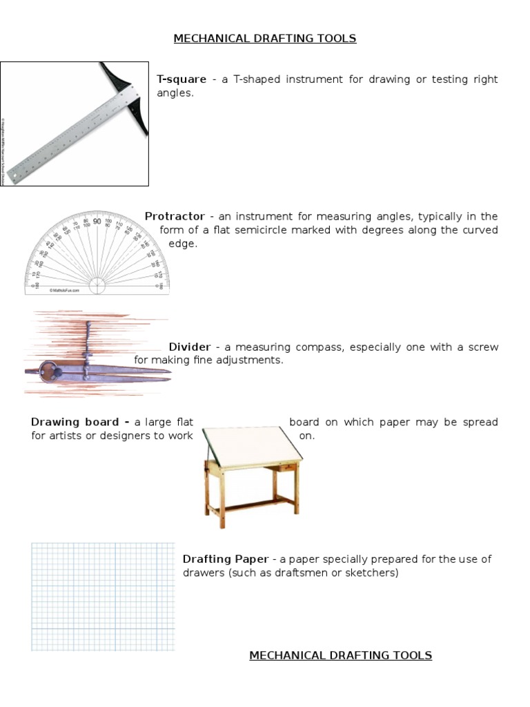 Technical Drawing Tools T Square