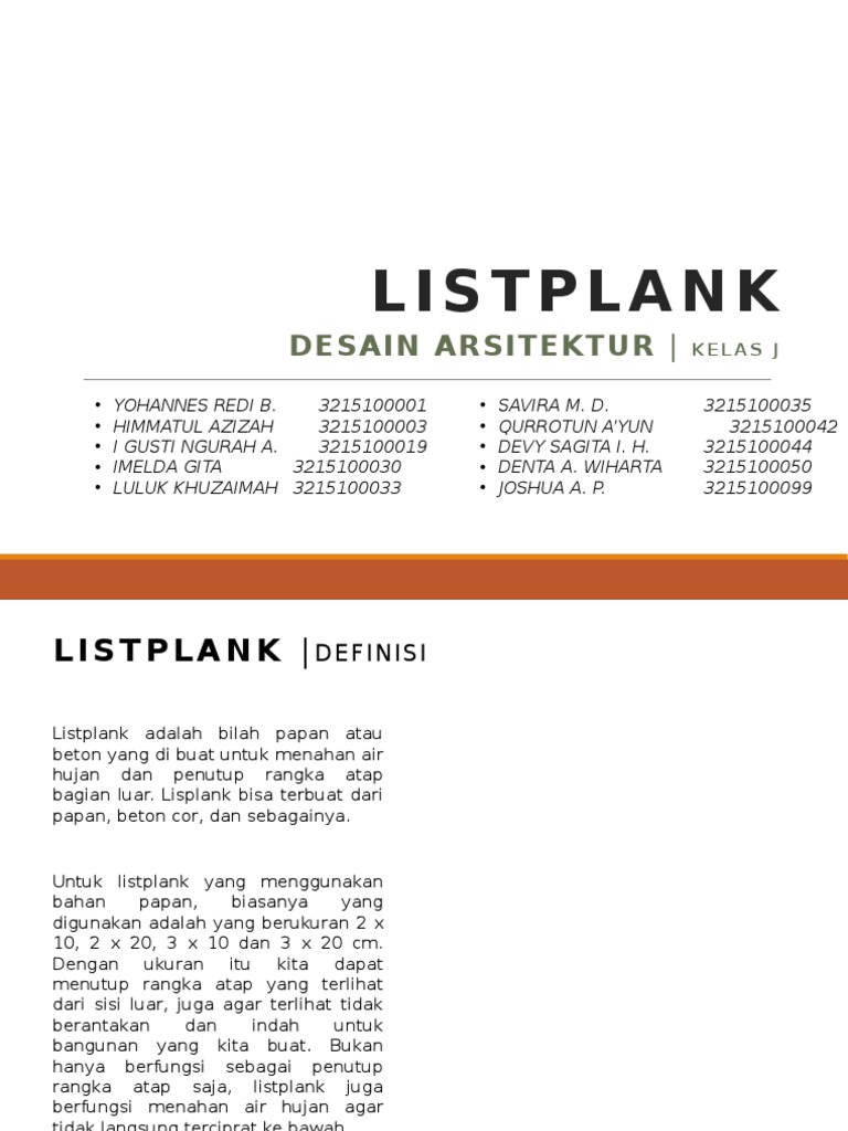 Panduan Lengkap Listplank | PDF