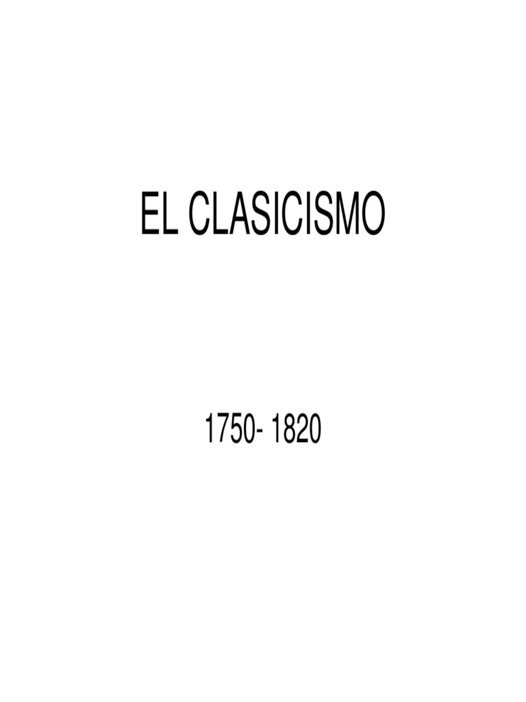 El Clasicismo Musical | PDF | Sonata | Periodo Clásico (Música)