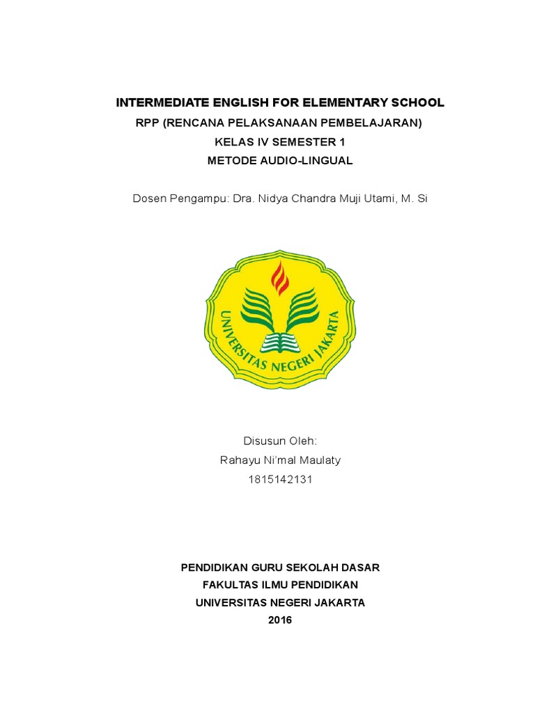 Lesson Plan - Audio Lingual Method | PDF | Teachers | Pedagogy