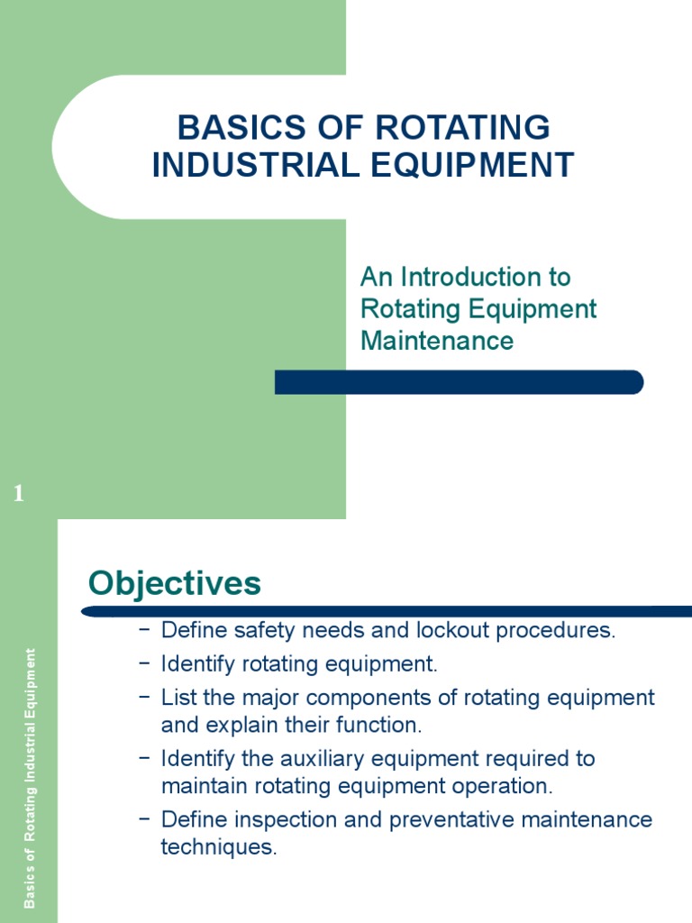 Introduction To Rotating Equipment Maintenance | PDF | Personal ...