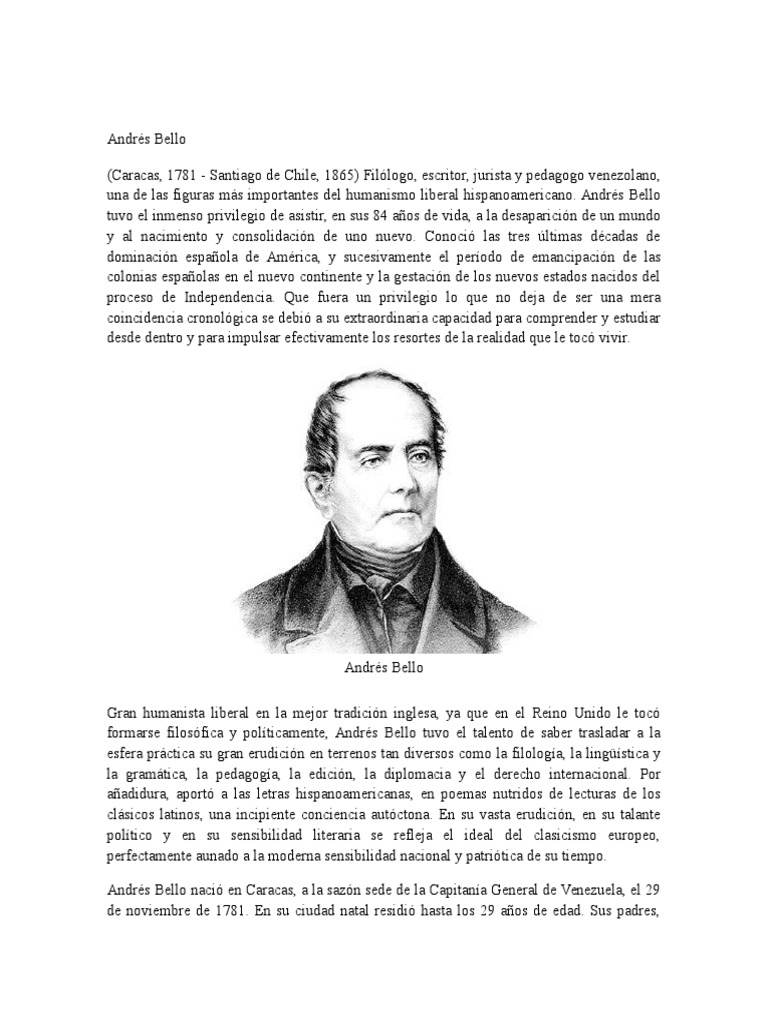 Andrés Bello | PDF | Historia