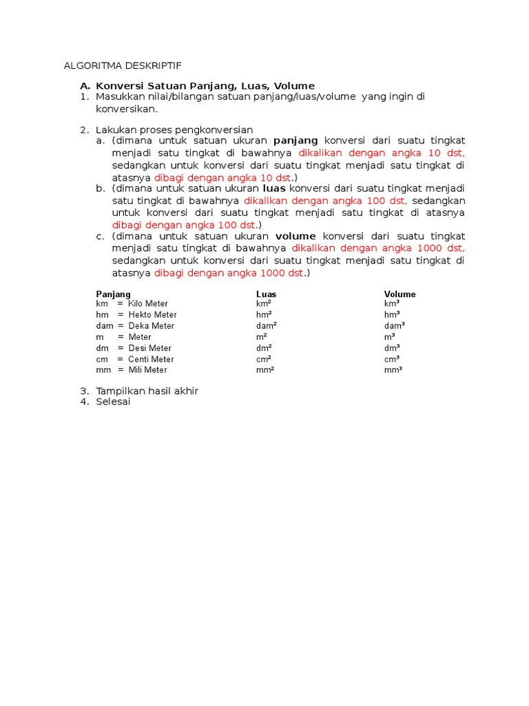 Algoritma Deskriptif | PDF
