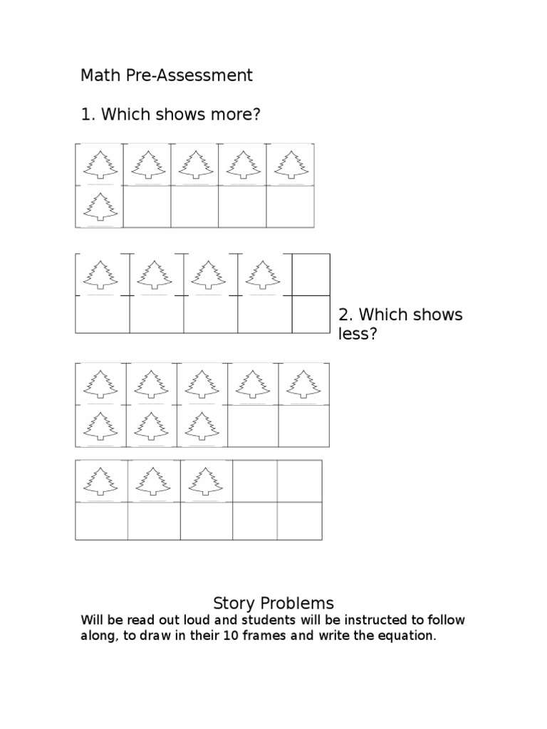 Math Pre Test | PDF