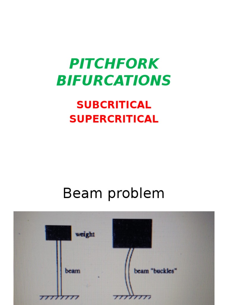 Pitchfork Bifurcations | PDF | Teaching Methods & Materials | Science ...