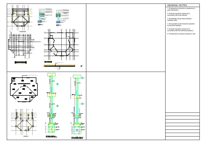 General Notes.: Foundation Layout | PDF