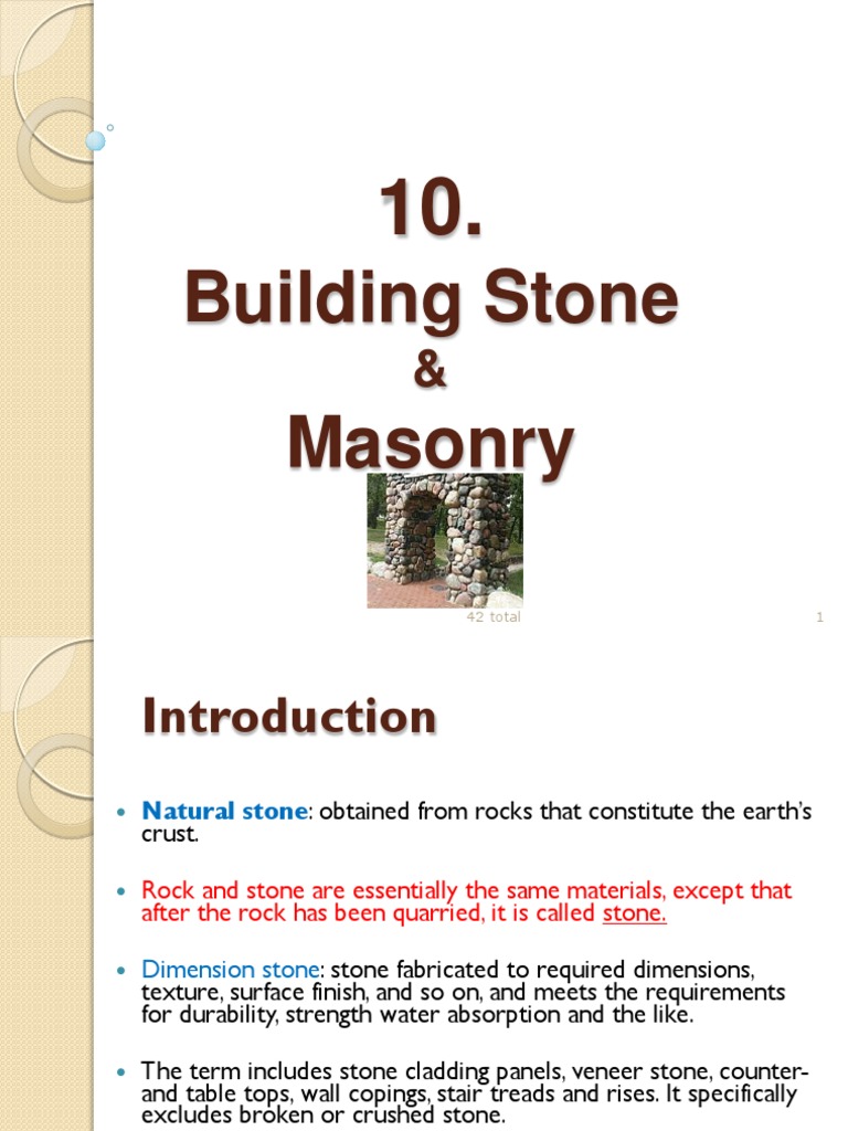 Building Stone & Masonry Guide | PDF | Masonry | Rock (Geology)