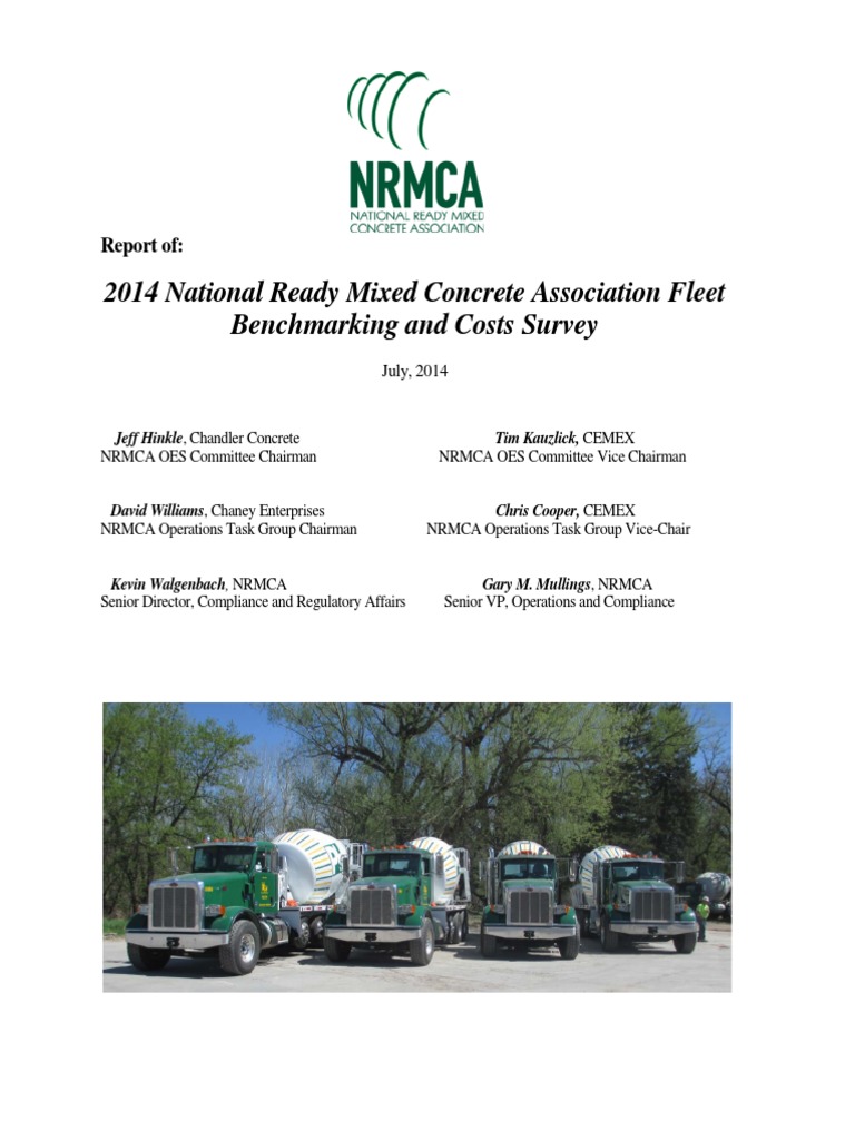 2014 NRMCA Truck Fleet Survey Report | PDF | Truck | Fuel Economy In ...