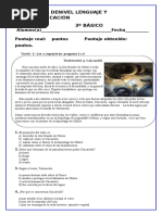 Pruebas Saber Español Grado Tercero | PDF | Palabra | Oración (Lingüística)