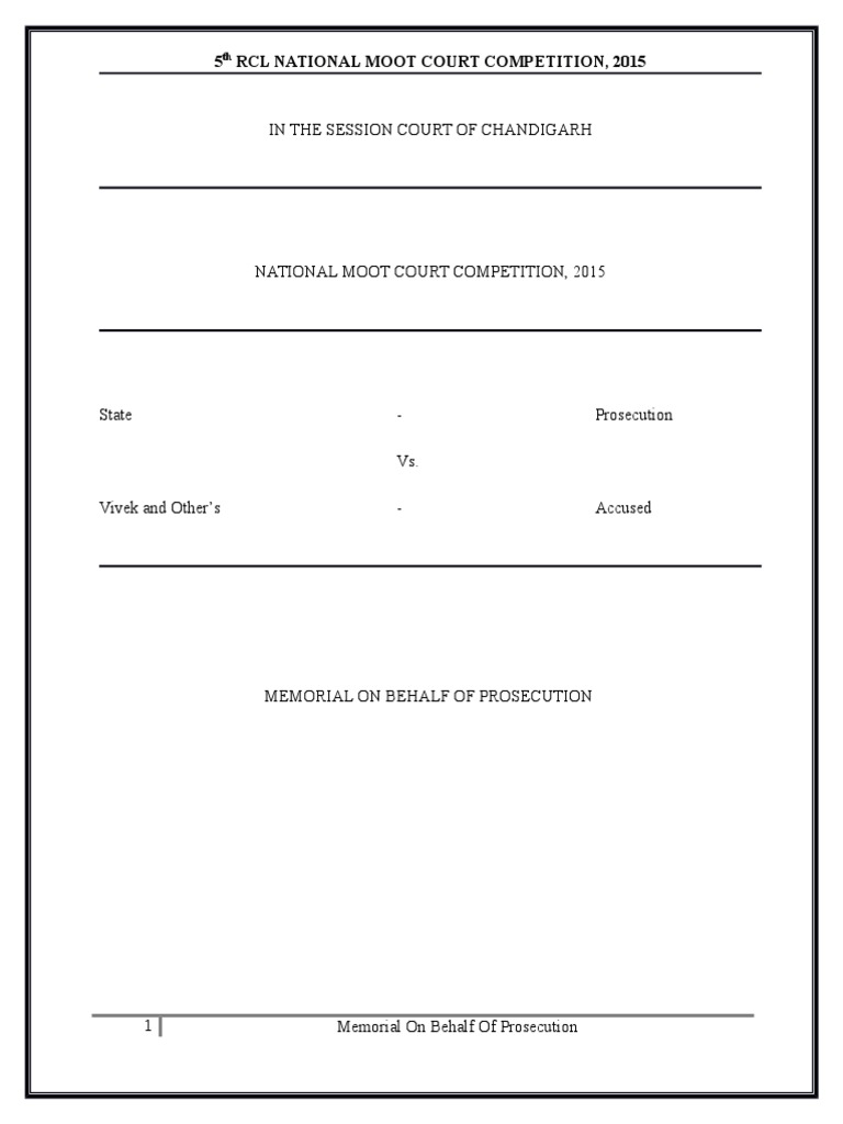 Memorialon Behalf of State (Prosecution) - 7th RLC SAQUIB RIZVI ...