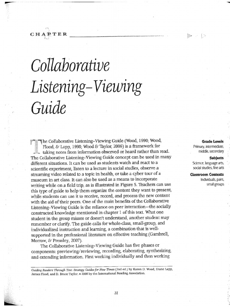 Collaborative Listening Viewing 1 | PDF