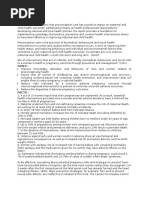 Six Pillars of Safe Motherhood | PDF | Family Planning | Mother