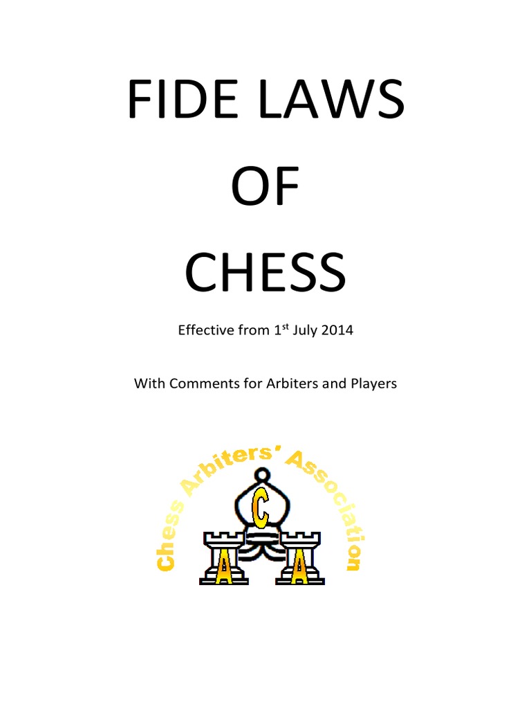Fide Laws of Chess 2014 UPDATE | PDF | Board Games | Game Theory