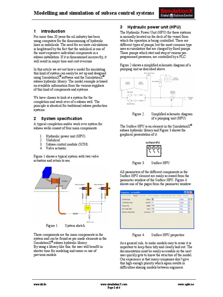 Subsea Control Systems SXGSSC PDF | PDF | Valve | Simulation