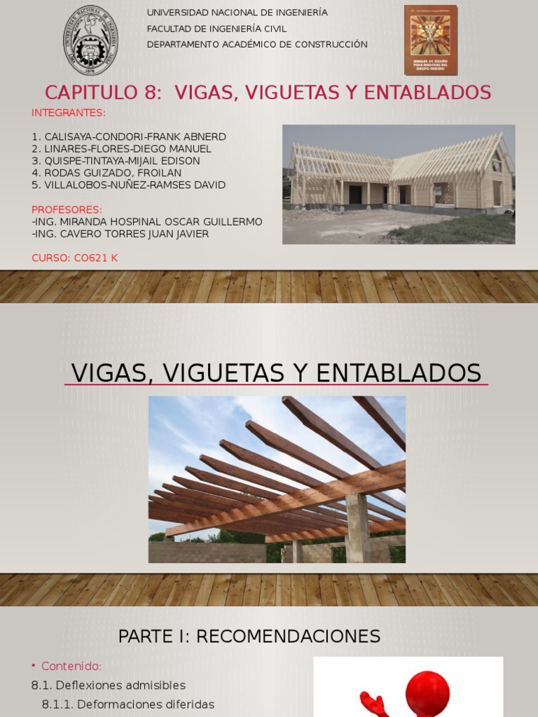 Vigas Viguetas y Entablados | PDF | Doblar | Pandeo