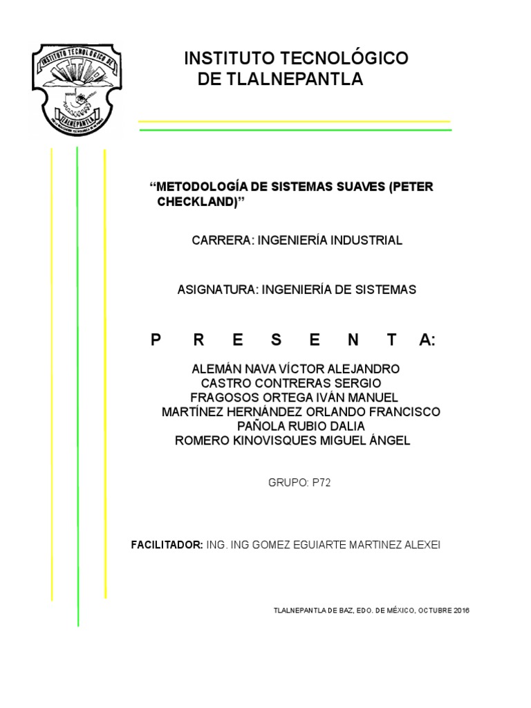 Aplicación de la Metodología de Sistemas Suaves de Peter Checkland para ...